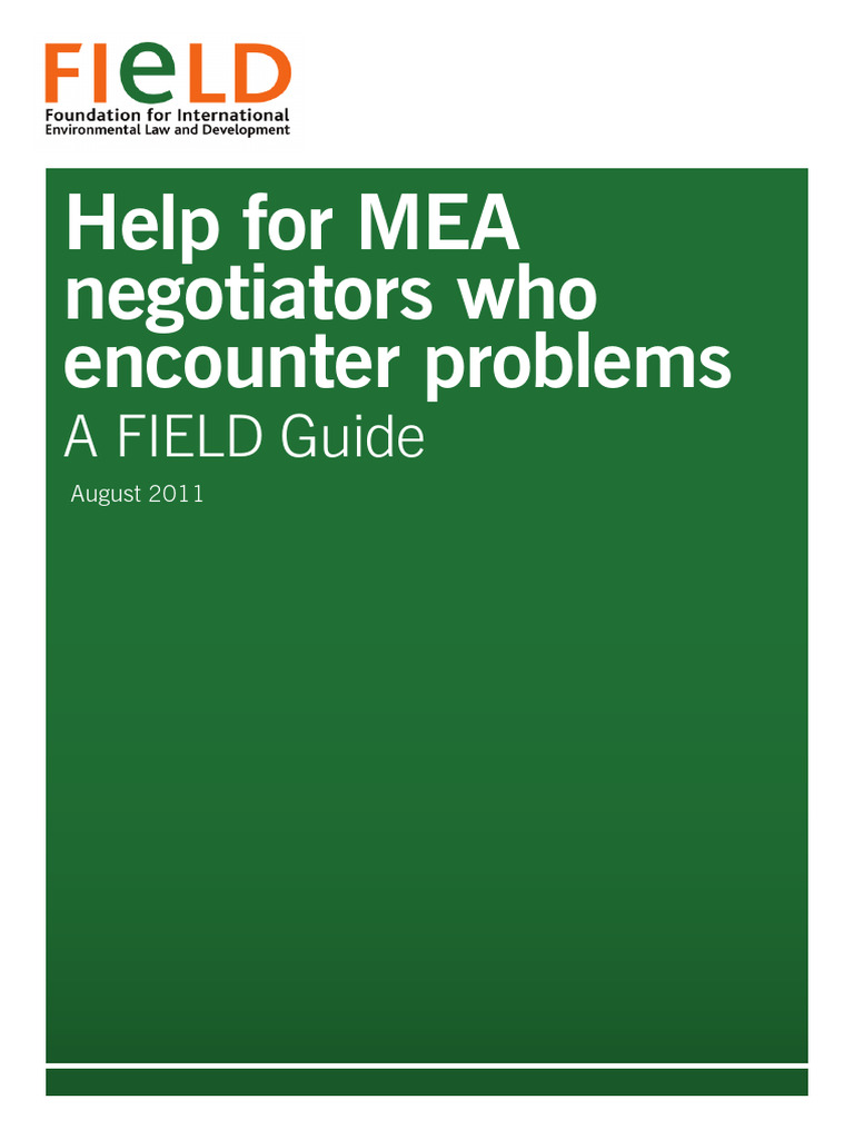 MEA Negotiators' Problem-Solving Guide | PDF | Negotiation