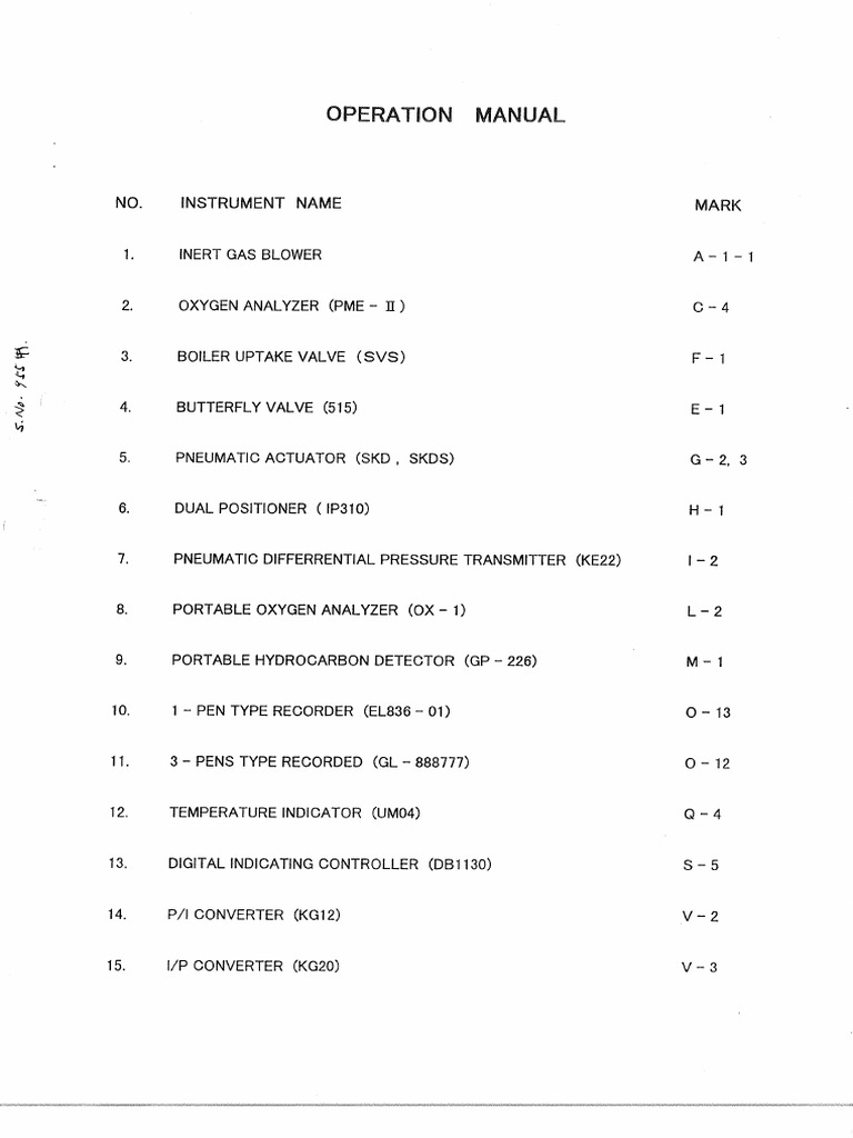 118 Inert Gas System Instruction Manual | PDF