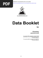 9701 Chemistry Data Booklet 2016 (Revised) | PDF | Chemistry | Mole (Unit)