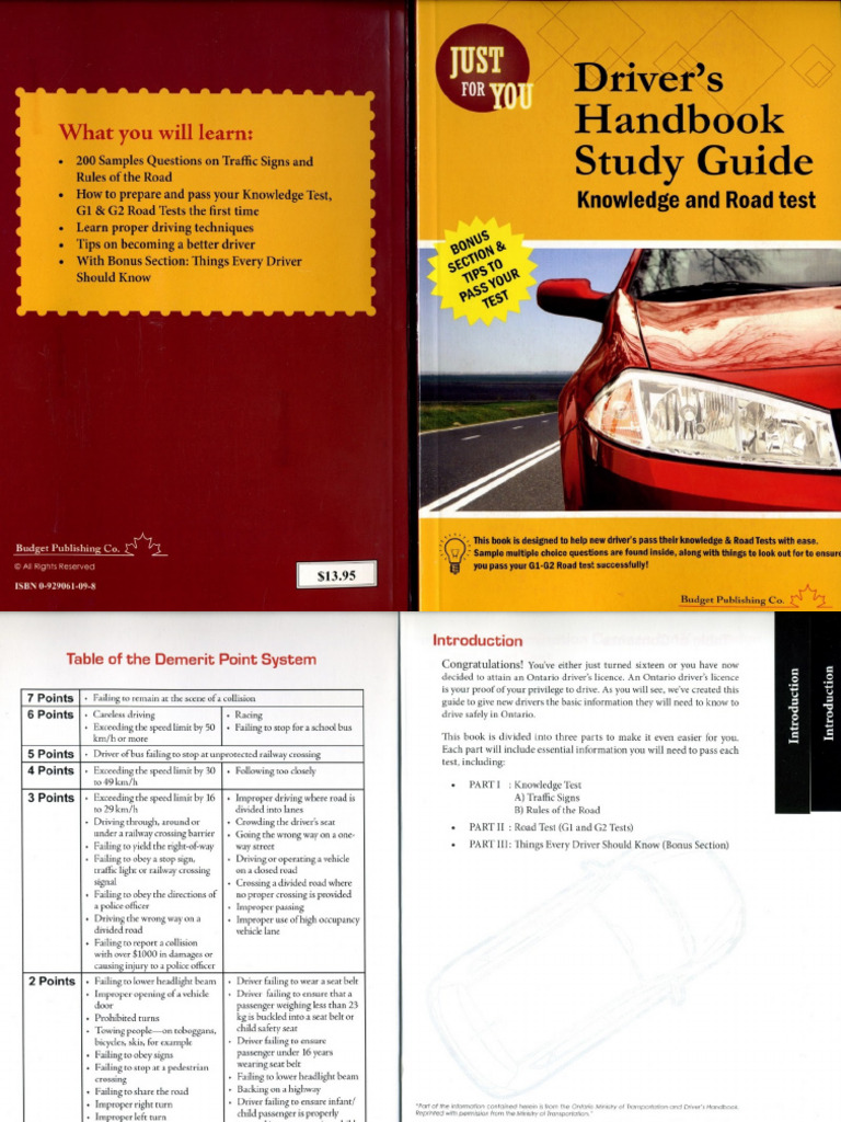 Drivers Handbook Study Guide Ontario Canada | PDF