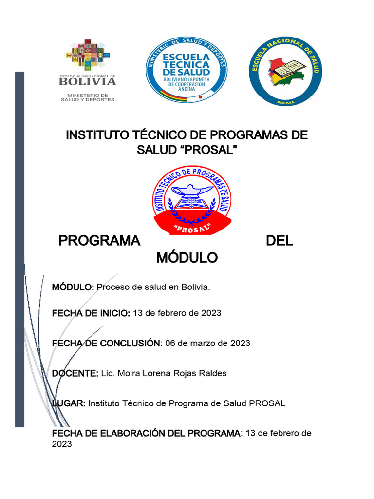 Programa Del Modulo Nuevo | PDF | Evaluación | Maestros