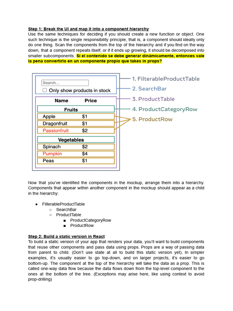 React Study Guide | PDF | Application Software | Computing