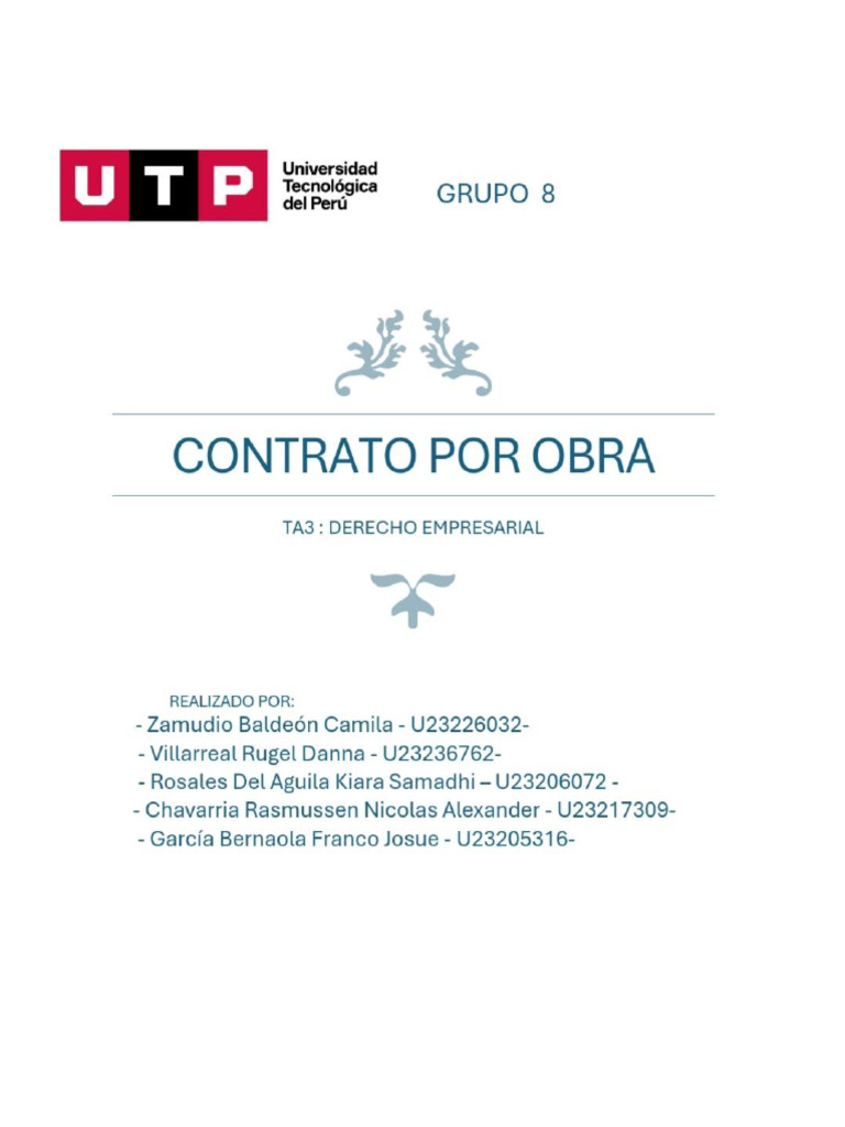 Tarea Academica 3 Contratos Modernos | PDF | Business | Economias Tarea Academica 3 Contratos Modernos | PDF | Business | Economias