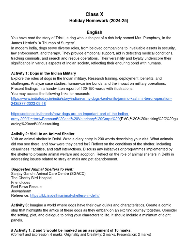 Class 10 - Holiday Homework | PDF | Atrium (Heart) | Refraction