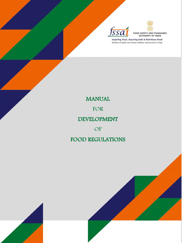 SOP Manual Development Food Regulations 30-09-2019 | PDF | Food Safety ...
