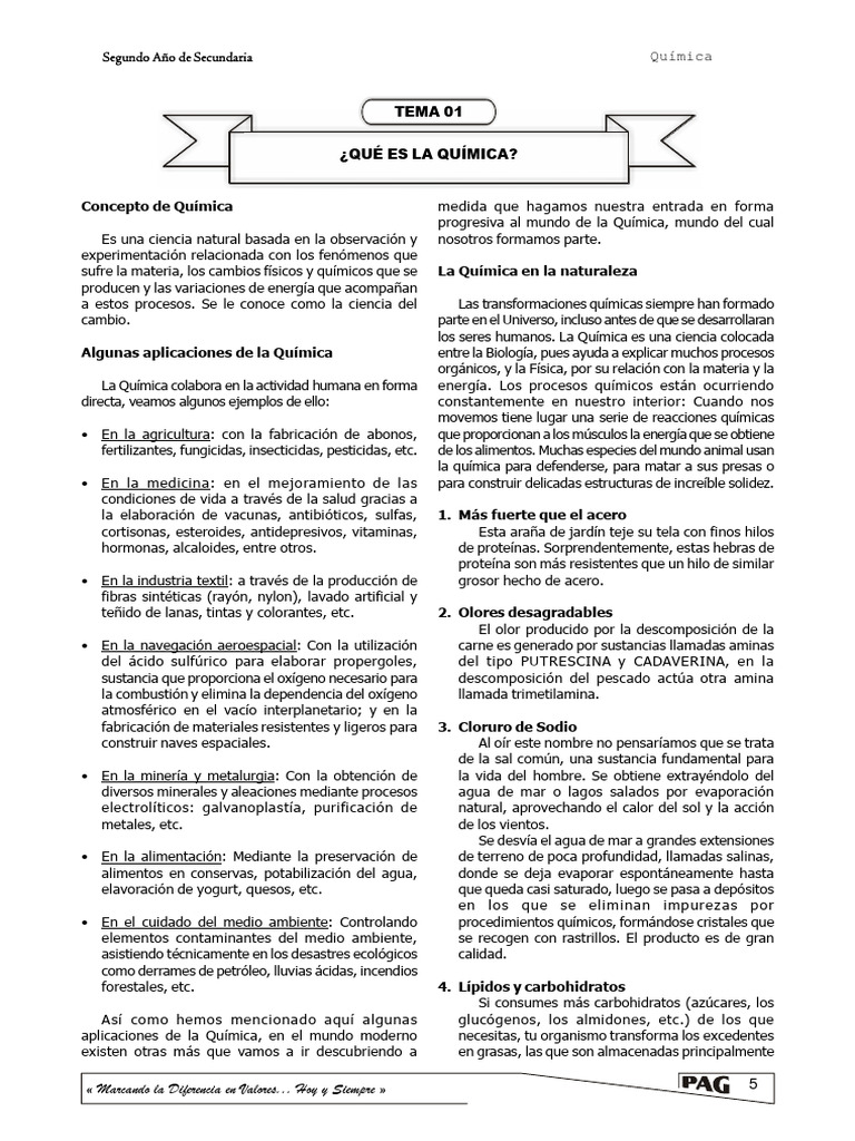 Quimica 2° | PDF | Importar | Agua