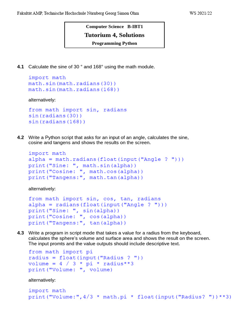 IBT-Tutorium _4_solutions | PDF