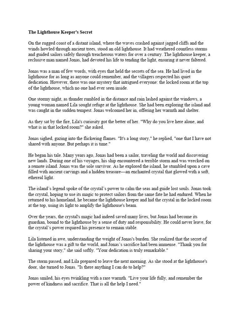 the keepers secret | Download Free PDF | Lighthouse