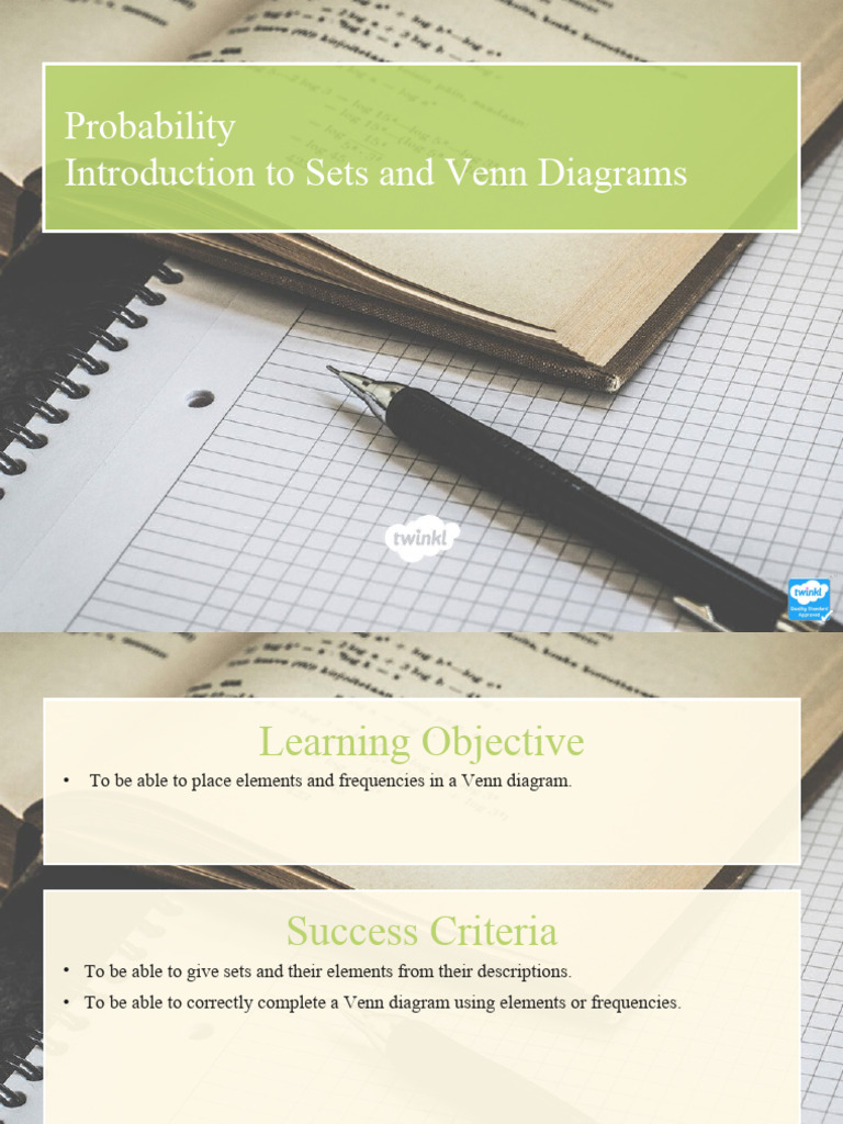 Introduction To Sets and Venn Diagrams Powerpoint | PDF | Mathematics