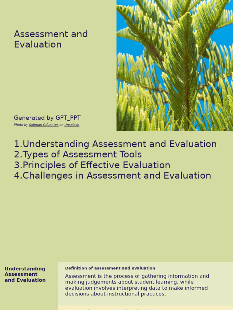 Assessment and Evaluation - 2 | PDF | Educational Assessment | Evaluation