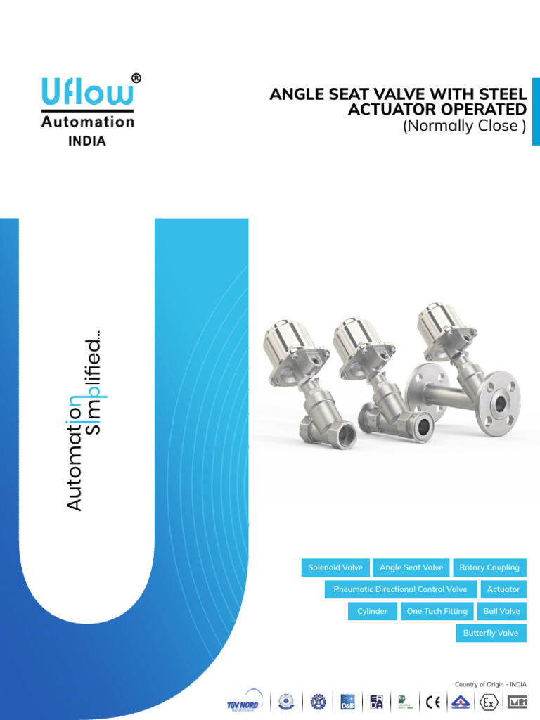 Angle Seat Valve Ycp | PDF | Valve | Mechanical Engineering