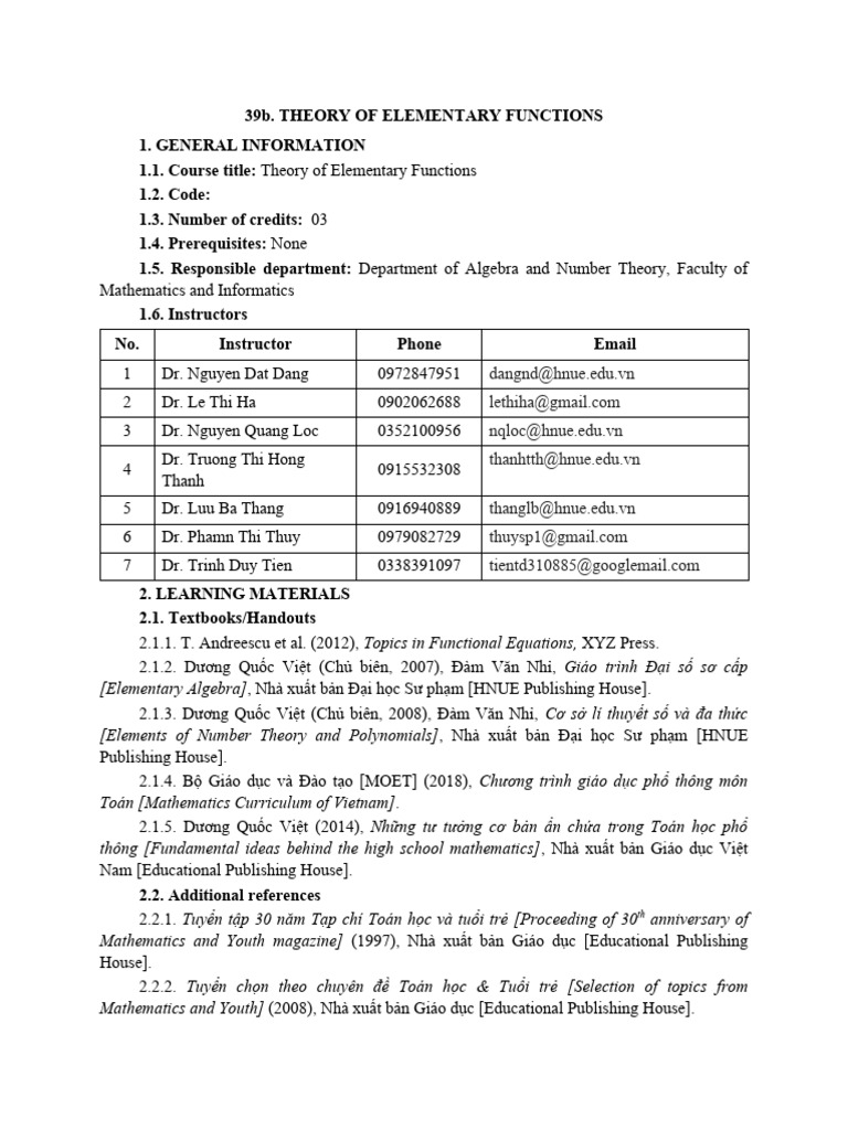 39b. Theory of Elementary Functions | PDF | Lecture | Mathematical Objects