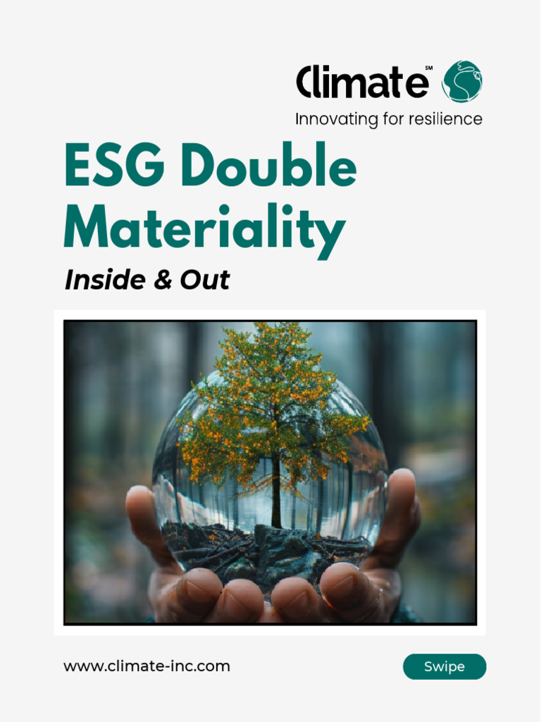 ESG Double Materiality Assessment | PDF | Natural Environment | Economy ...