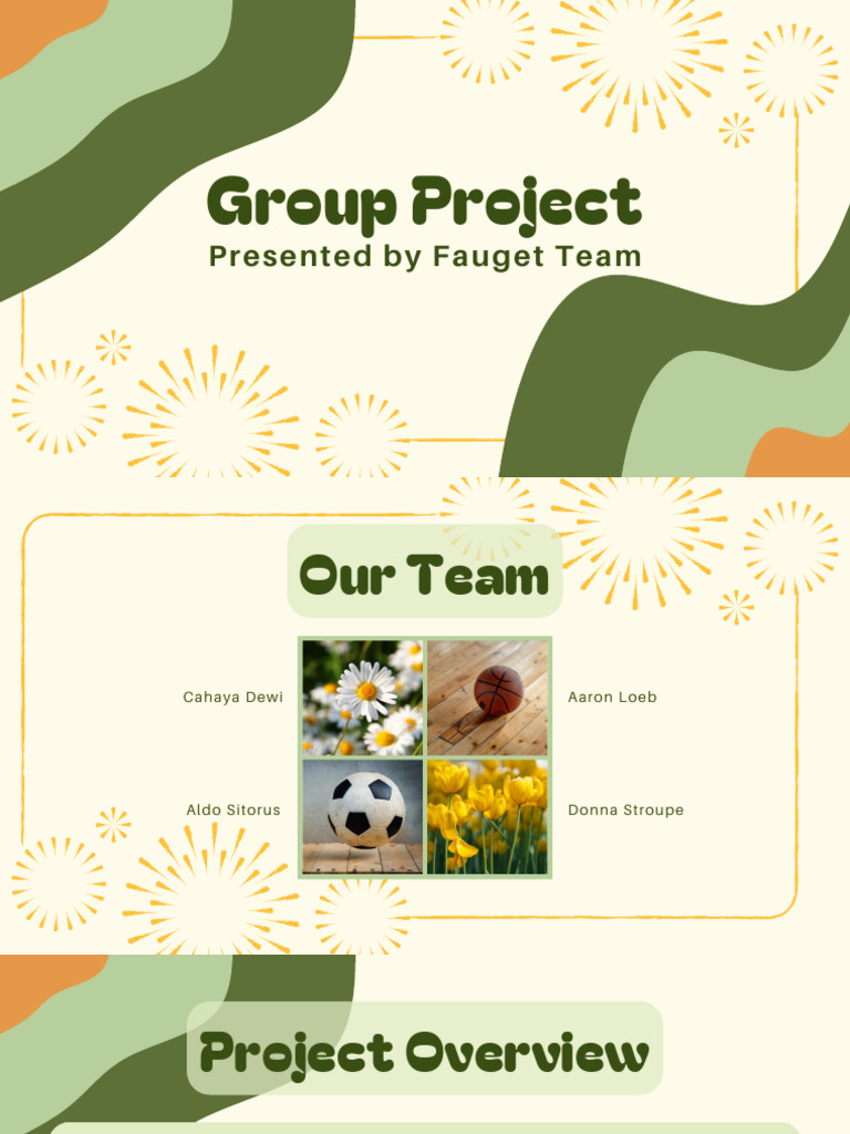 Green Orange Simple Group Project Presentation PDF | PDF