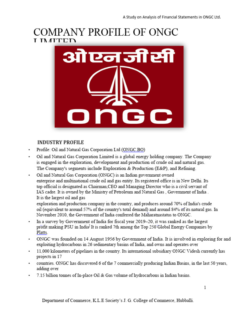Chap-3 ONGC | PDF | Petroleum | Petroleum Industry
