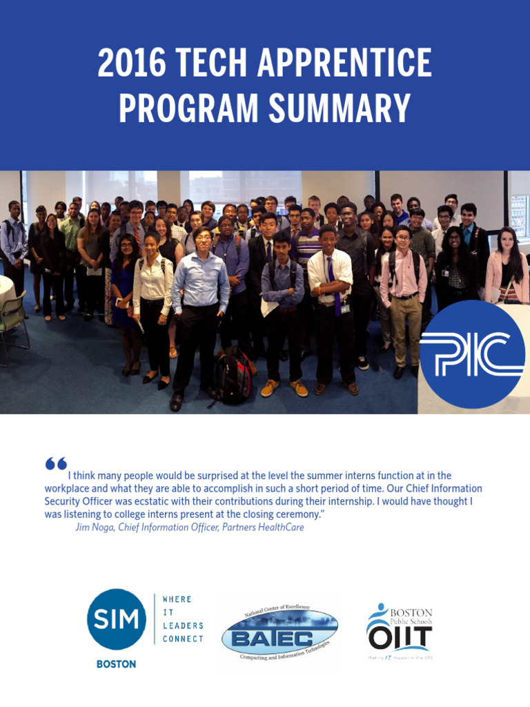 Programs STC 2016 Tech Apprentice Program Summary | PDF | World Wide ...