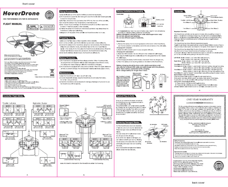 Hover_Drone-Manual | PDF