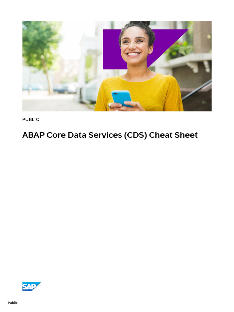 ABAP Core Data Services (CDS) Cheat - Sheet | PDF | Computer Programming | Object Oriented ...