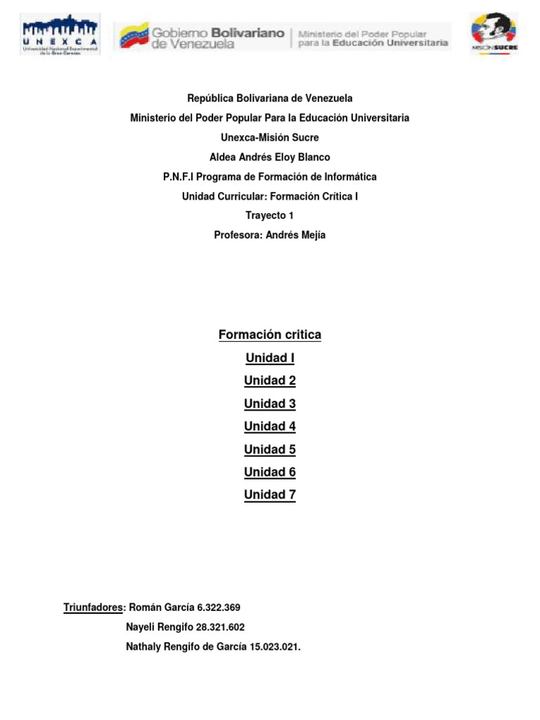 Formacion Critica I, 2,3,4,5,6,7 | PDF | Software libre | Hardware de la computadora