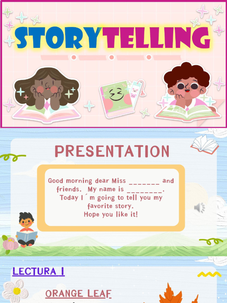 Storytelling Kinder Pptx 1 Pdf