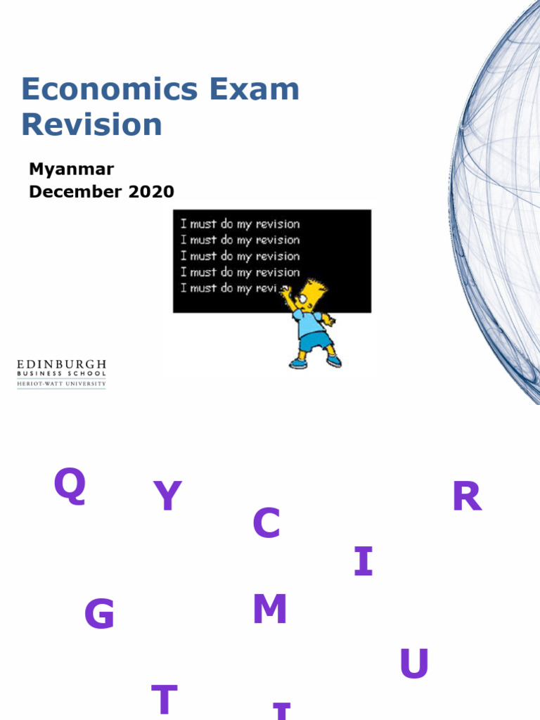 Exam Revision Myanmar 2020 | PDF | Macroeconomics | Microeconomics