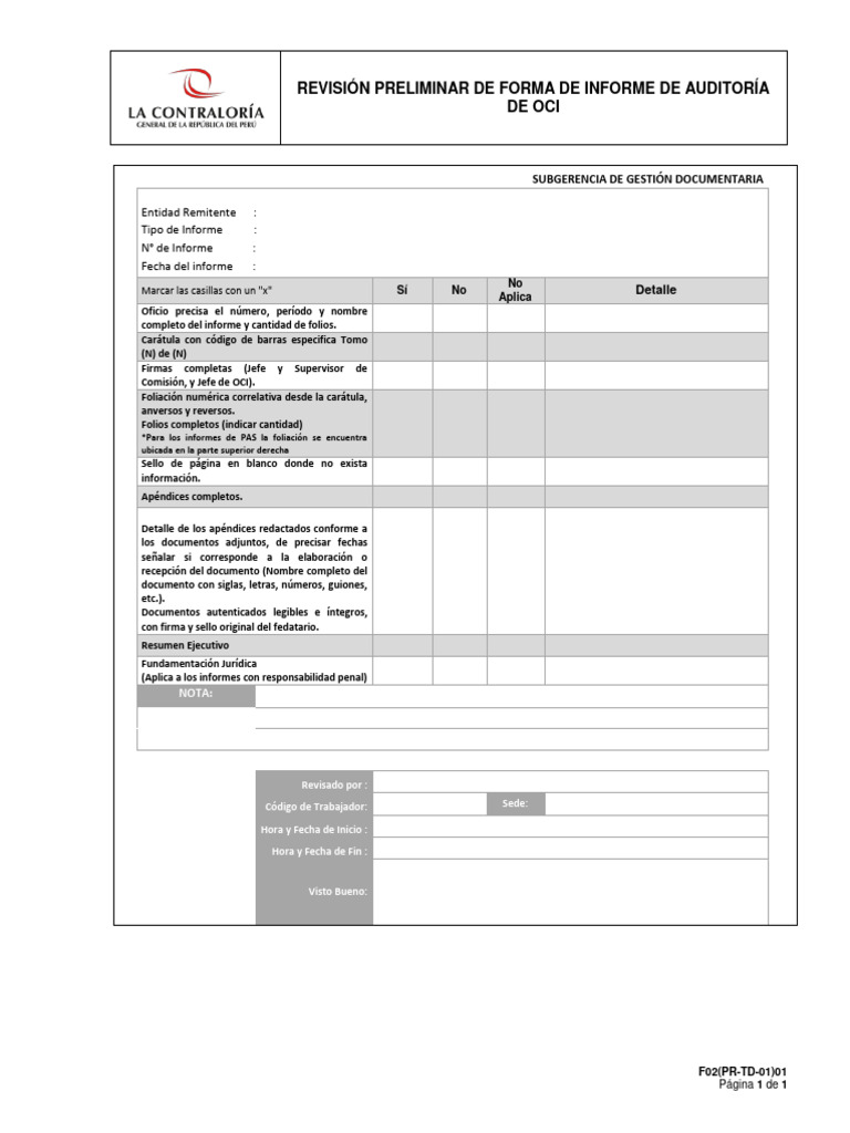 Formato para La Revisión de Forma | PDF