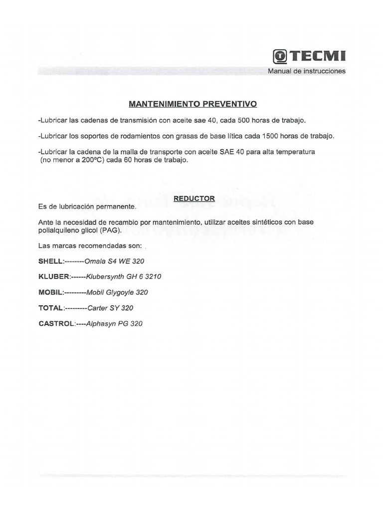Empacadora TECMI L-1 | PDF