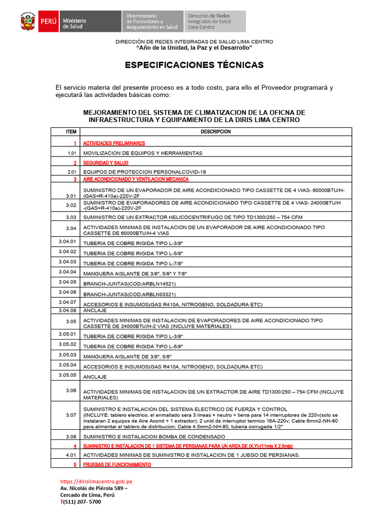 Anexo 02 EETT-aire Acondicionado | PDF | Ingeniería de Edificación | Ingeniería mecánica