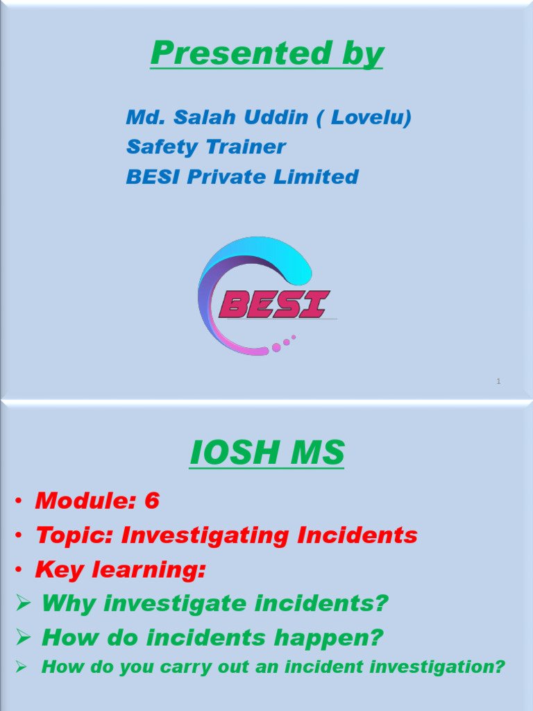 IOSH MS - Module-6 - 220811 - 175744 | PDF | Risk | Personal Protective Equipment