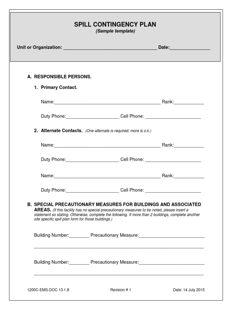 Spill Form | PDF | Oil Spill | Waste