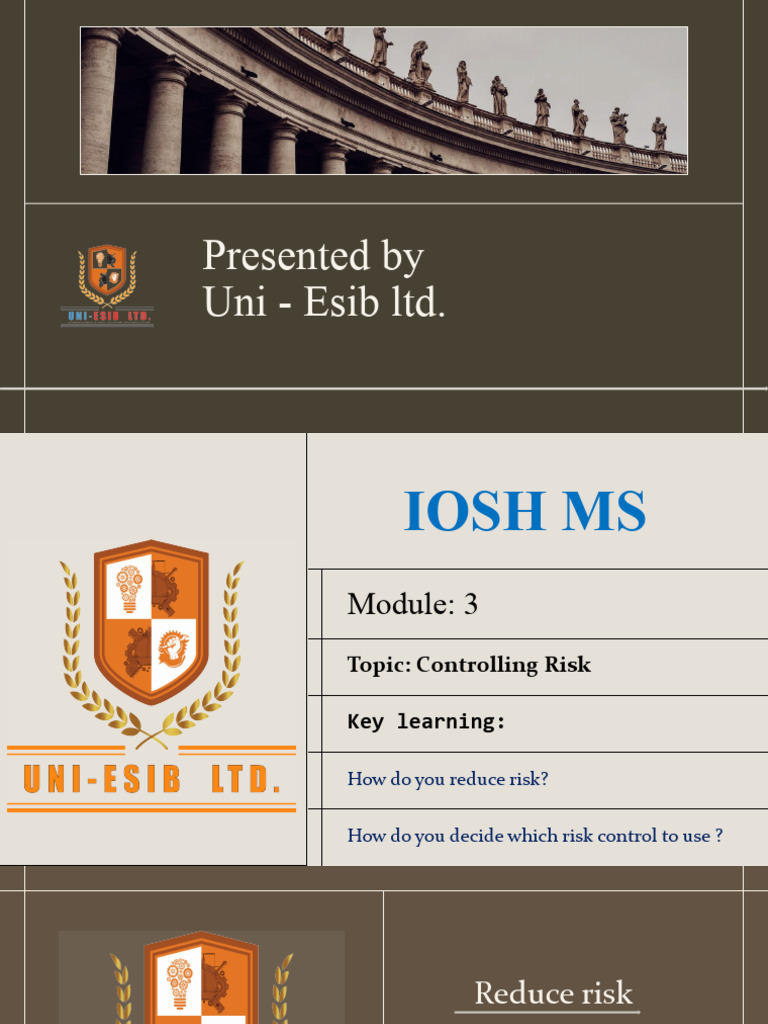 IOSH Module - 3 - 220810 - 192955 | PDF | Risk | Business