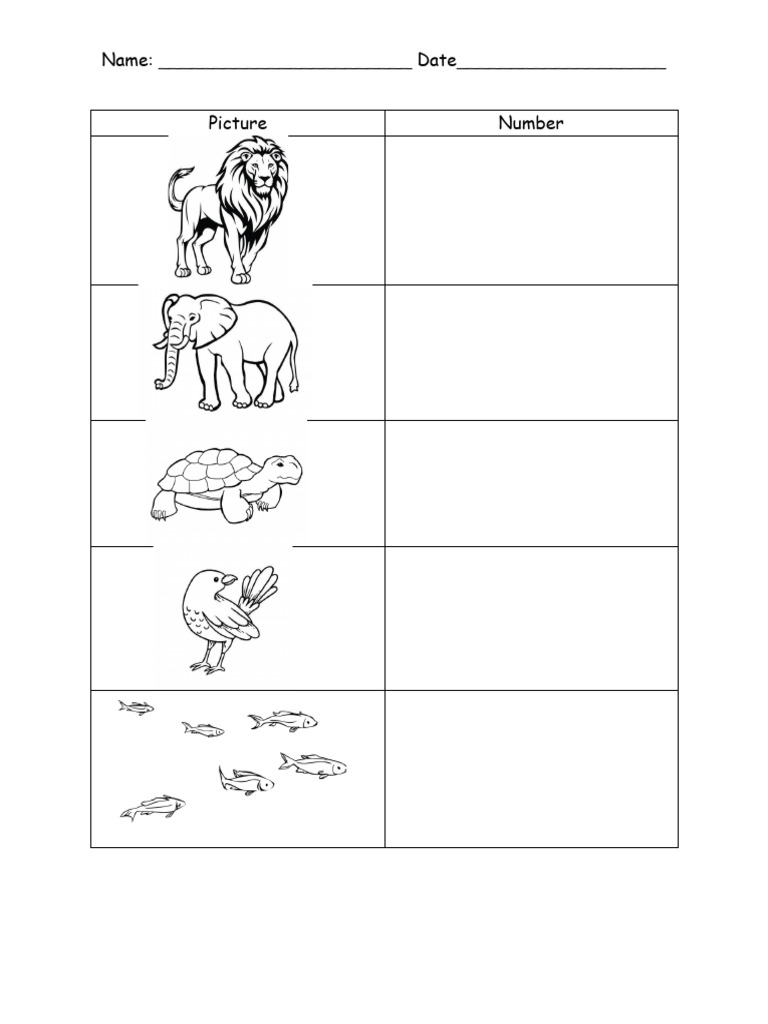Carnival of The Animals Worksheet | PDF