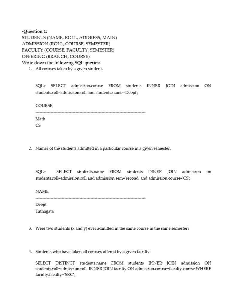 DBMS Assignment | PDF | Sql | Data Management