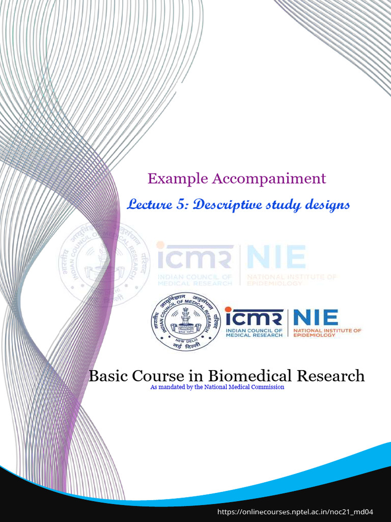 5.descriptive Study Designs | PDF | Cohort Study | Knowledge Management