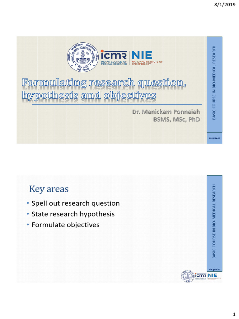 Formulating Research Questions & Hypotheses | PDF | Hypothesis | Diabetes