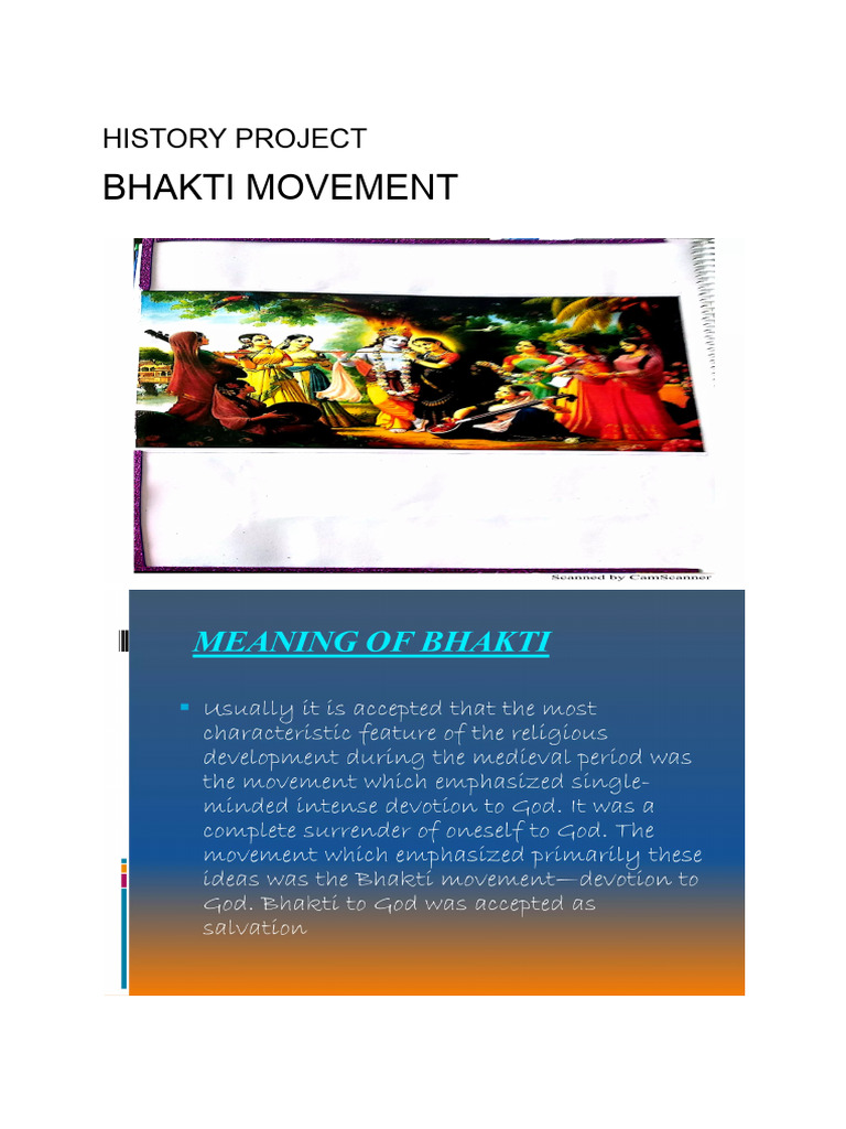 History Project | PDF | Bhakti | Bhakti Movement