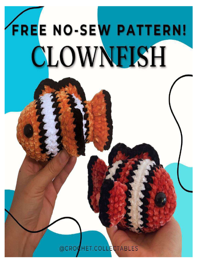 Crochet Clown Fish Pattern | PDF