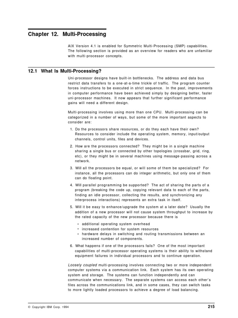 AIX Manual mp | PDF | Scheduling (Computing) | Process (Computing)
