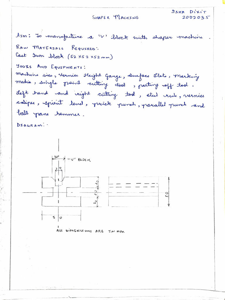 Shaping Machine Components Guide | PDF