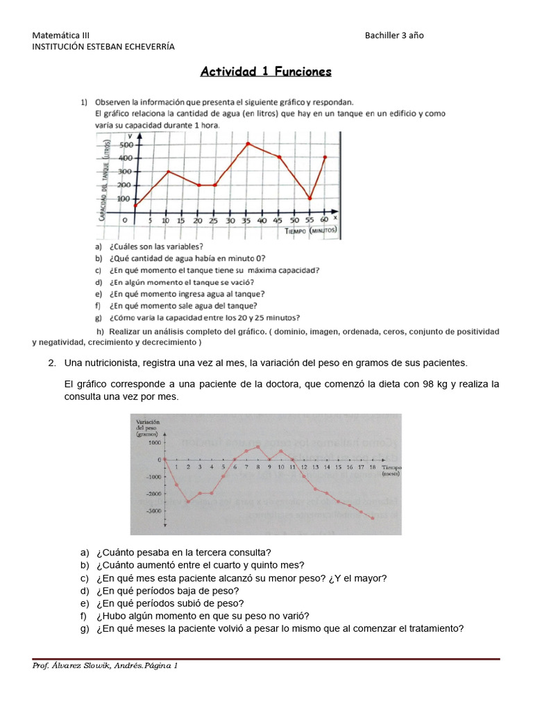 Actividad FUNCIONES | PDF | Relaciones personales, crianza y desarrollo personal
