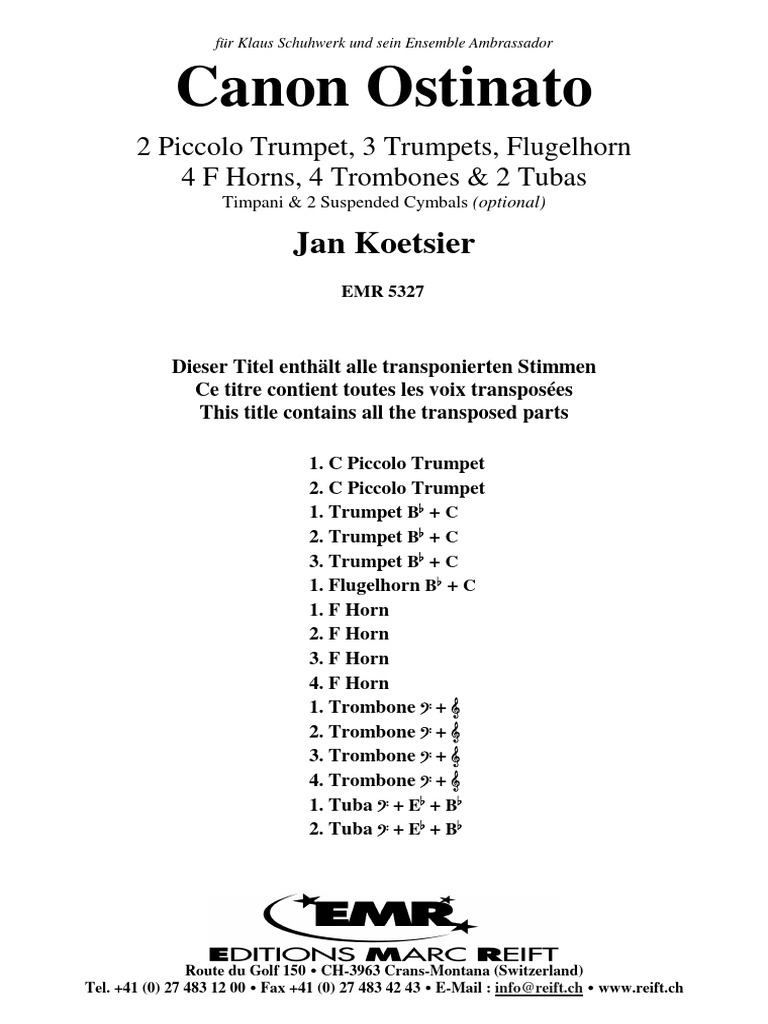 Canon Ostinato | PDF