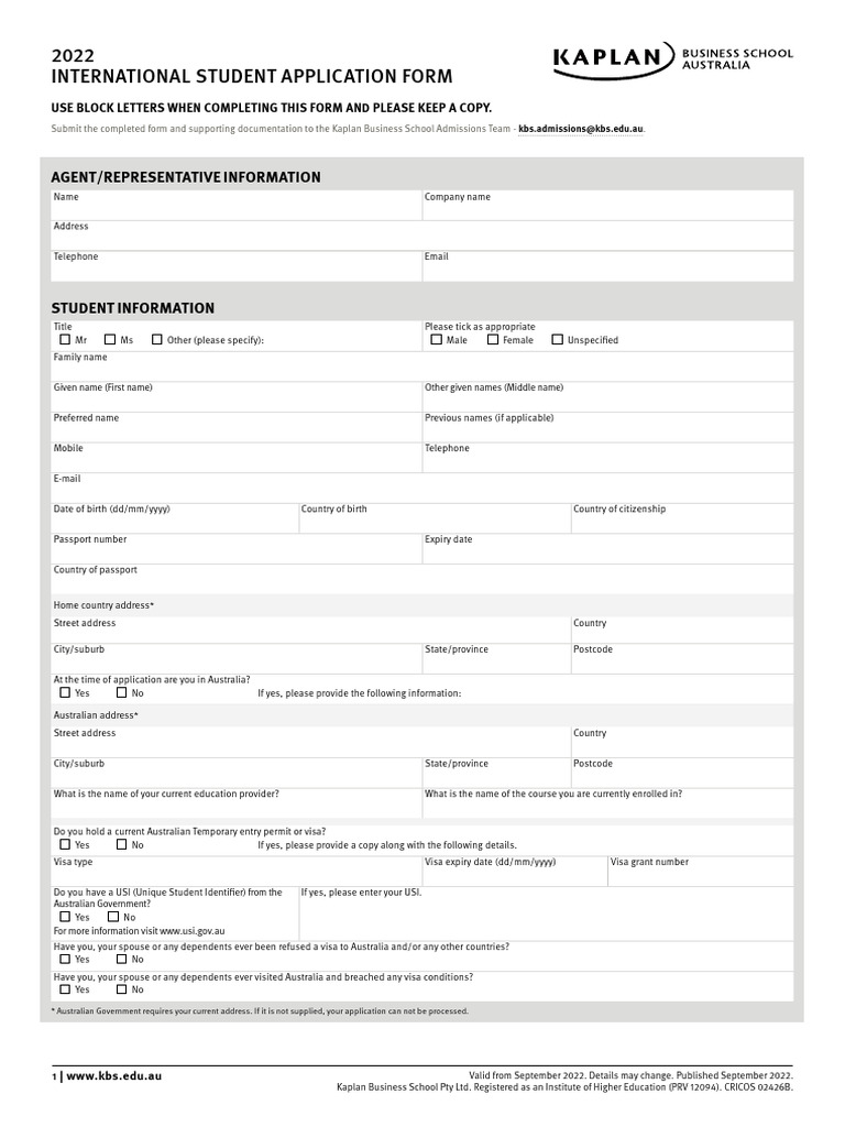 International Student Application Form Zorawar Singh | PDF | Cost Of ...