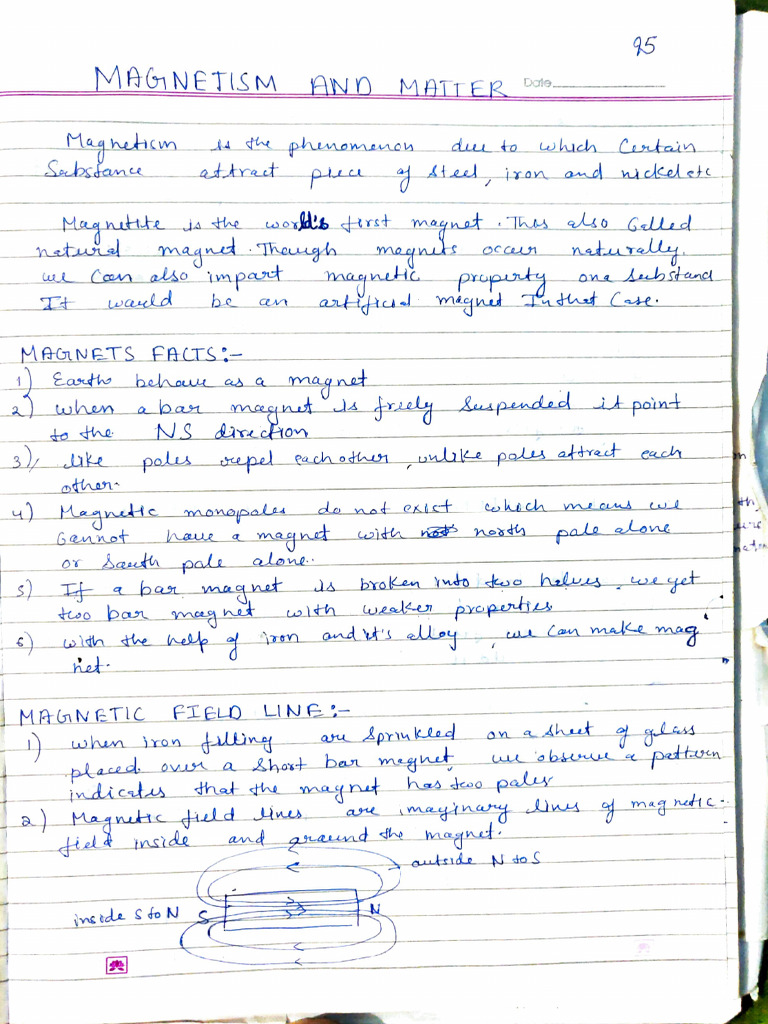 class 12 physics chapter 5 Magnetism and matters | Download Free PDF | Applied And ...