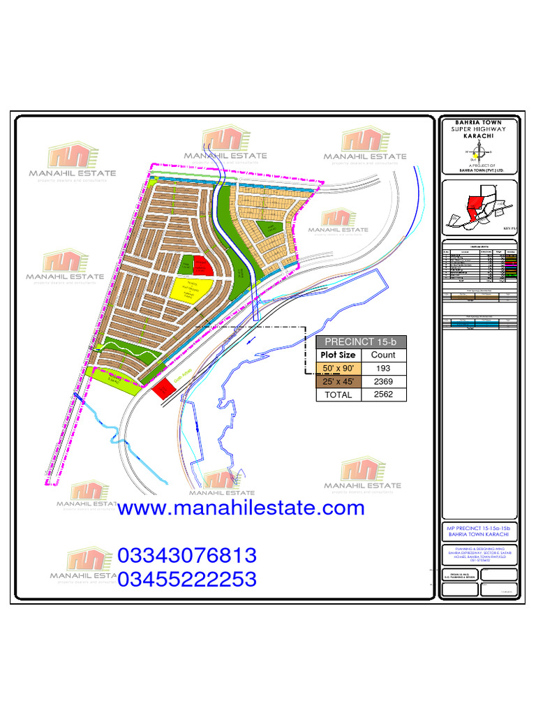 Bahria Town Karachi Precinct 15B Map | PDF
