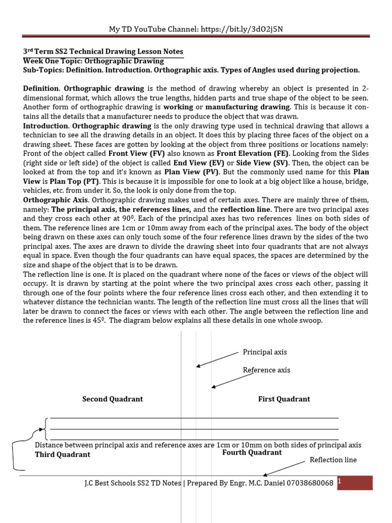 TD Third Term SS2 Lesson Notes | PDF | Window | Door