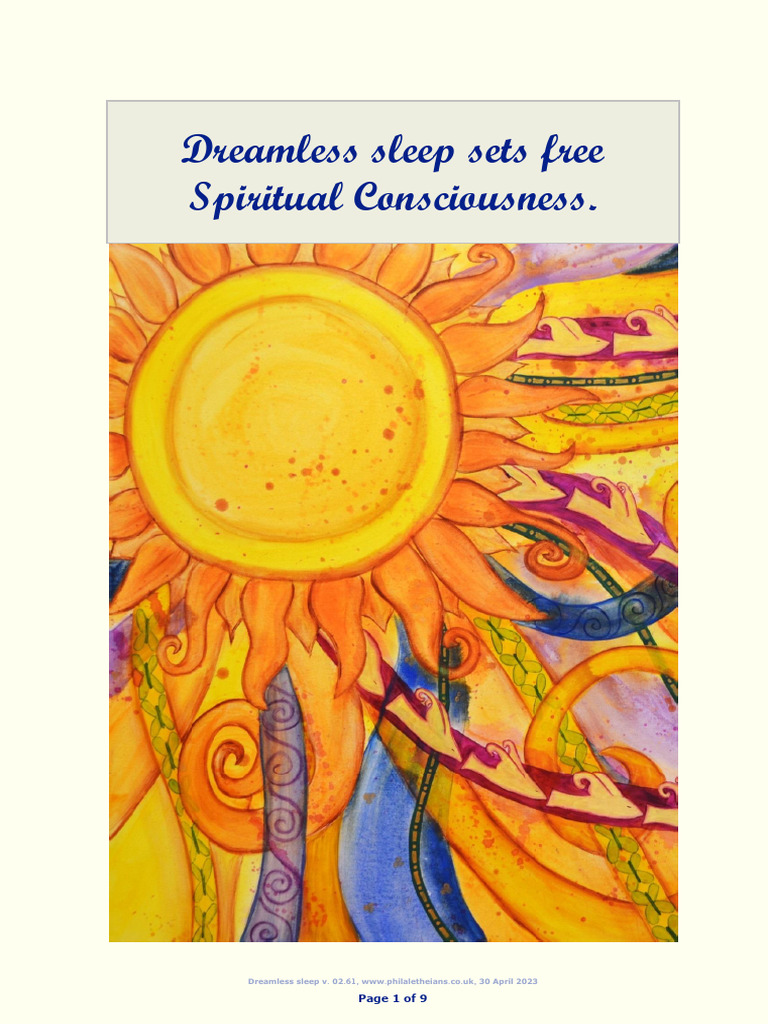 Dreamless Sleep | PDF | Soul | Dream