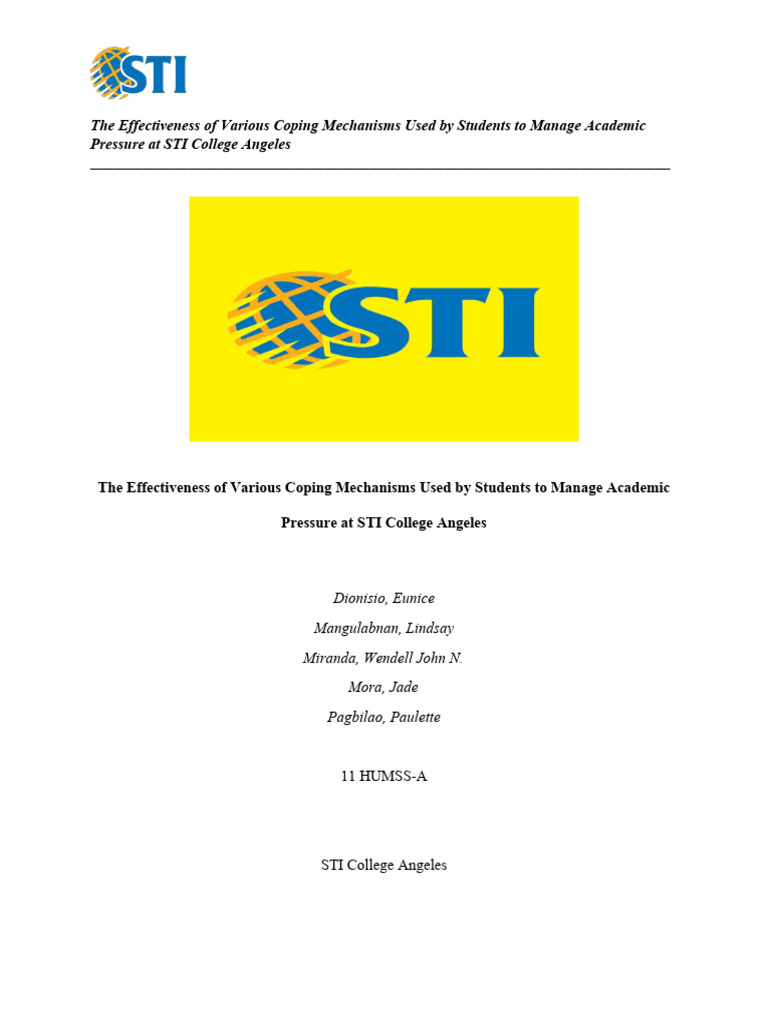 The-Effectiveness-of-Various-Coping-Mechanisms-Used-by-Students-to ...