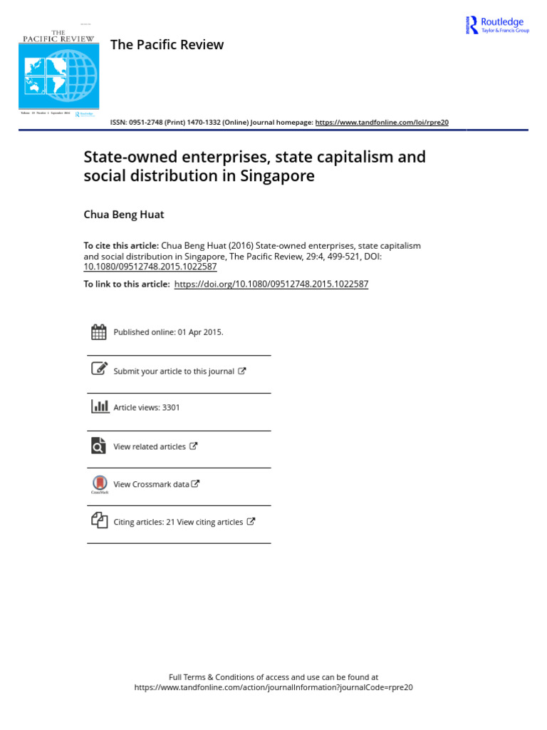 Singapore's State Capitalism Explained | PDF | State Owned Enterprise ...