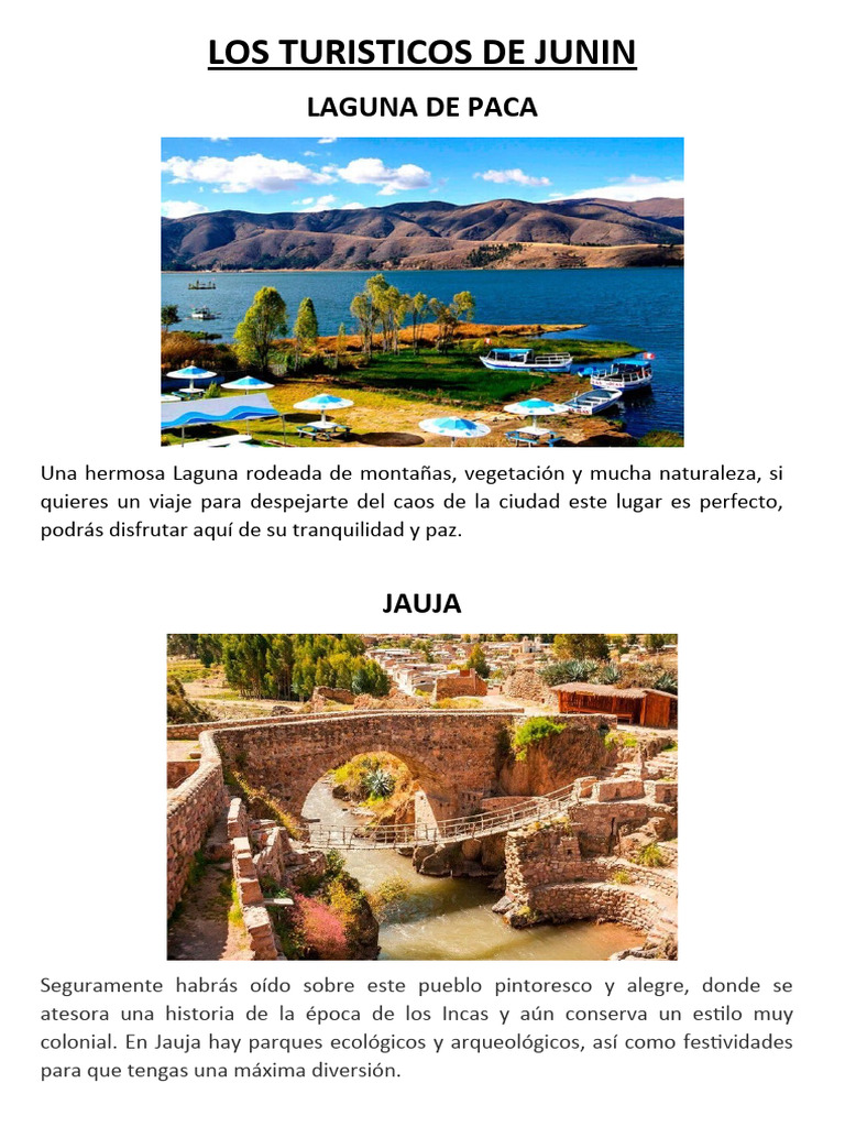 Los Turisticos de Junin | PDF