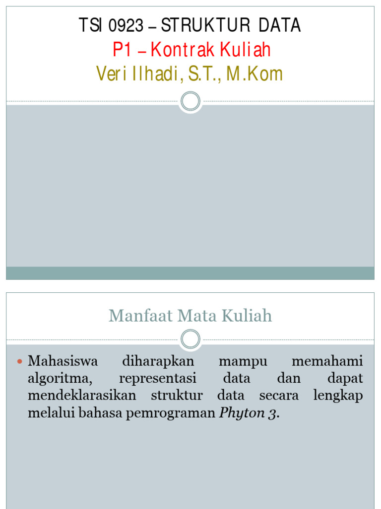 Struktur Data dan Python untuk Mahasiswa | PDF
